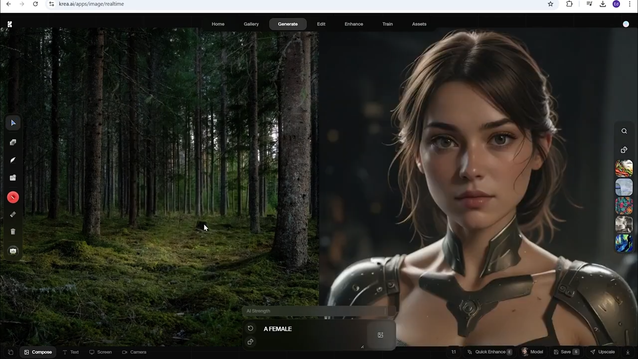 Krea AI : Générateur d’images et vidéos IA en temps réel